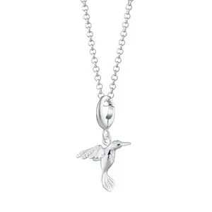 LILY CHARMED Sterling Hummingbird Charm Necklace - Silver