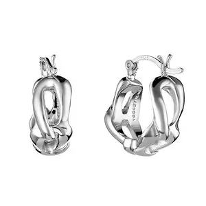TAMI&TAMI Ten Sixty Four Studios Knotted Bow Hoop Earrings