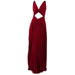 LAMIDE SADIPE Celestia Wine Gown