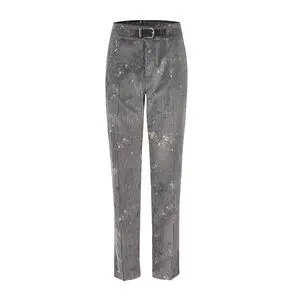 PCFG Velvet Trousers With Belted Waist