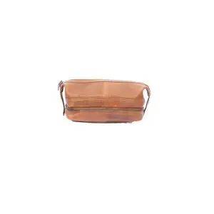 LEATHERCO. Leather Open Top Wash Bag