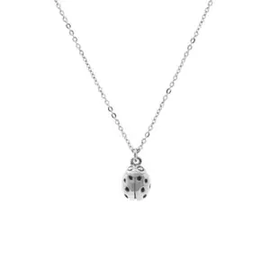 LEE RENEE Ladybird Pendant Necklace - Silver
