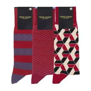 PEPER HAROW - MADE IN ENGLAND Peper Harow Sock Bundle - Red