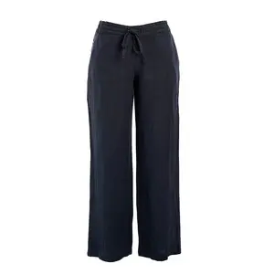 Haris Cotton Wide Legged Linen Pants - Blue