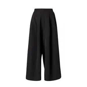 LIA ARAM Wrap-around Cropped Trousers - Black