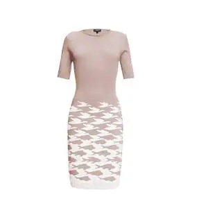 RUMOUR LONDON Sea & Sky Merino Wool Knitted Dress - Pink