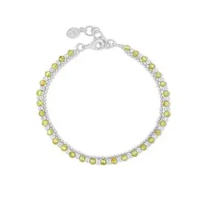 DOWER & HALL Peridot Orissa Bracelet - Silver