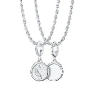 LILY CHARMED Sterling Twisted Rope Chain Charm Necklace - Silver