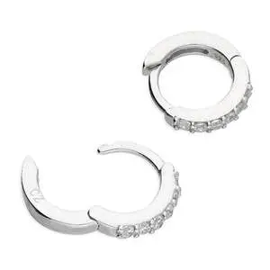WARE COLLECTIVE Curve Huggie Earrings - Silver
