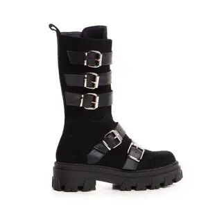 THE 5TH ELEMENT Jagger Buckled Combat Boots