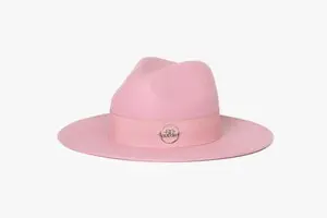 GIODORO Felt Fedora With Grosgrain Ribbon - Pink