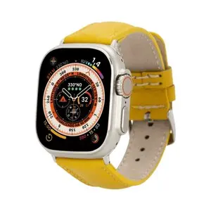 LEATHERE Apple Watch Leather Strap - Yellow