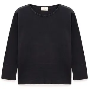 PERALUNA Rio Flat Knit Boat-neck Jumper - Black