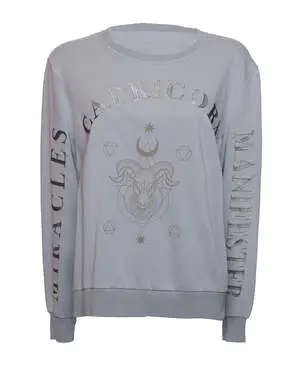 MIRACLES MANIFESTER Oversized Capricorn Sign Sweatshirt
