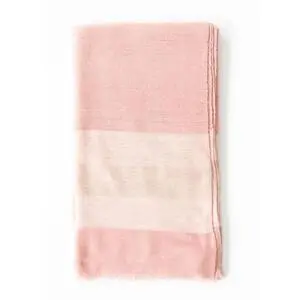 STUDIO VARIOUSLY Rosa Plush Merino Queen Bedspread Large Throw - Pink