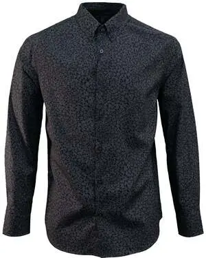 LORDS OF HARLECH Morris Mosaic Shirt Charcoal - Black