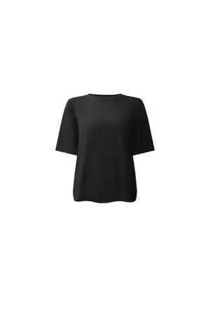 JAMES LAKELAND Relaxed Jersey Top - Black