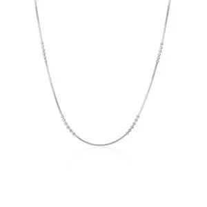 SPERO LONDON Six Beads Sterling Necklace Chain - Silver
