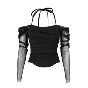 ALINA CERNATESCU Wool & Silk Tulle Corset