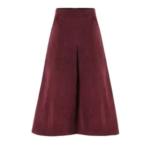 RAISHMA A-line Corduroy Skirt