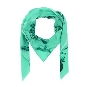 KLEMENTS Fantasia Silk Chiffon Giant Scarf - Green