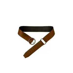 Anna Sui O-ring Leather Belt - Brown