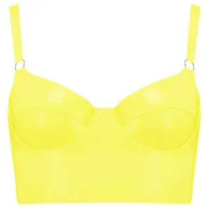 ELISSA POPPY Latex Full Cup Bra - Yellow