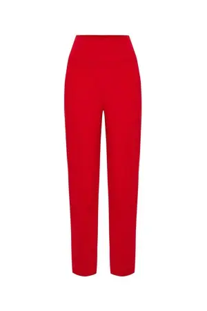 EXQUISE High Waist Carrot Fit Trousers