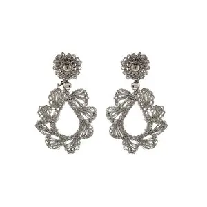 LAVISH BY TRICIA MILANEZE Dangle Crochet Earrings - Silver