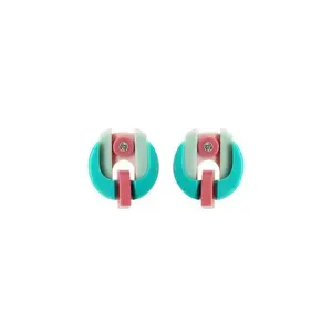 GISSA BICALHO Acrylic Protea Earrings - Pink