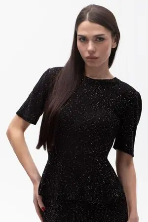 MAISON BOGOMIL Sequin Peplum Blouse