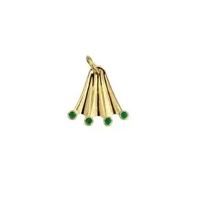 PEARL CODE Paw Pendant With Onyx - Gold