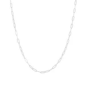 SPERO LONDON Sterling Rectangular Chain Necklace - Silver