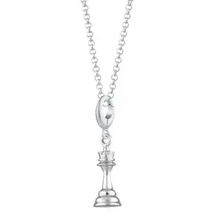 LILY CHARMED Sterling Queen Chess Piece Charm Necklace