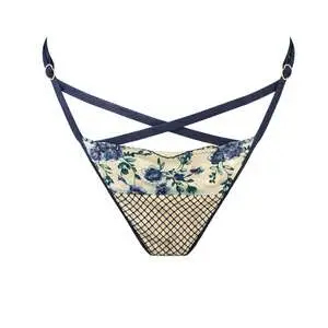 IVY SWIMWEAR Lace Bikini Bottom - Blue