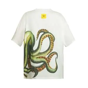 JANARA JONES Octopus Print Oversized Off T-shirt - White