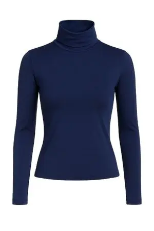 CONQUISTA Jersey Turtleneck Top