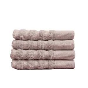 Misona Organic Cotton Face Cloths Light Grey - Silver