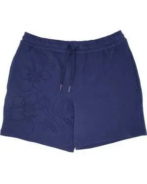 LORDS OF HARLECH Silus Embossed Interlock Shorts - Blue