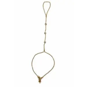 JAGGED HALO JEWELRY Margot Hand Chain - Gold