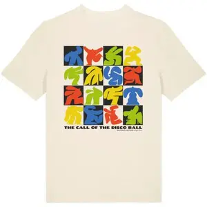 BOUTIQUE KAOTIQUE Disco Dancing Organic Cotton T-shirt - White