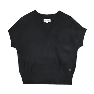 BEL CASHMERE Melisa Brushed Cashmere Short Sleeve Sweater