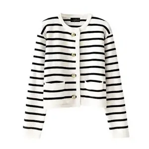 CHANEL JOAN ELKAYAM Wool-Cashmere Blend Knitted Cardigan