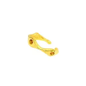 AMY DELSON JEWELRY Chloe Citrine Three Stone Vermeil Ear Cuff - Gold