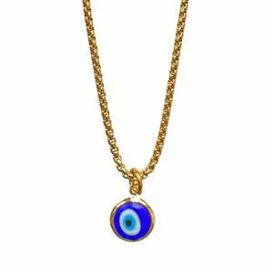 SMILLA BRAV Istanbul Evil Eye Pendant Necklace - Gold