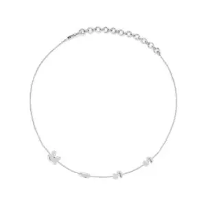 POTOSKA Kiss Short Chain Necklace - Silver