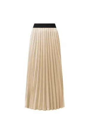 JAMES LAKELAND Pleated Maxi Skirt - Beige