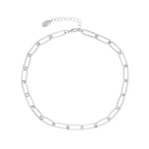 ARCTIC FOX & CO. Paperclip Chain Necklace Silver