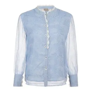 LIMINAL Bloom Blouse - Blue