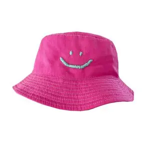 QUILLATTIRE Embroidered Bucket Hat - Pink
